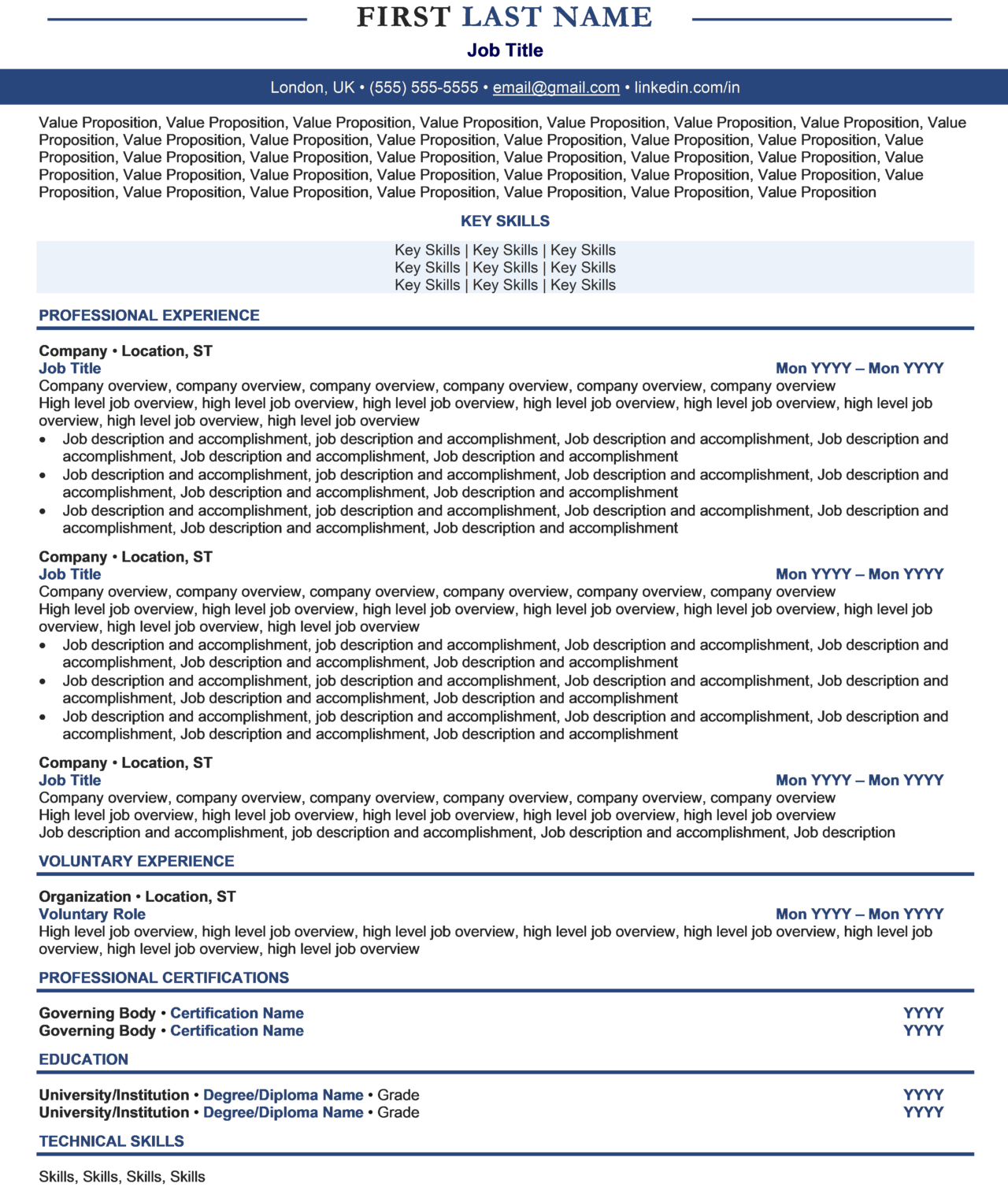 Templates by industry