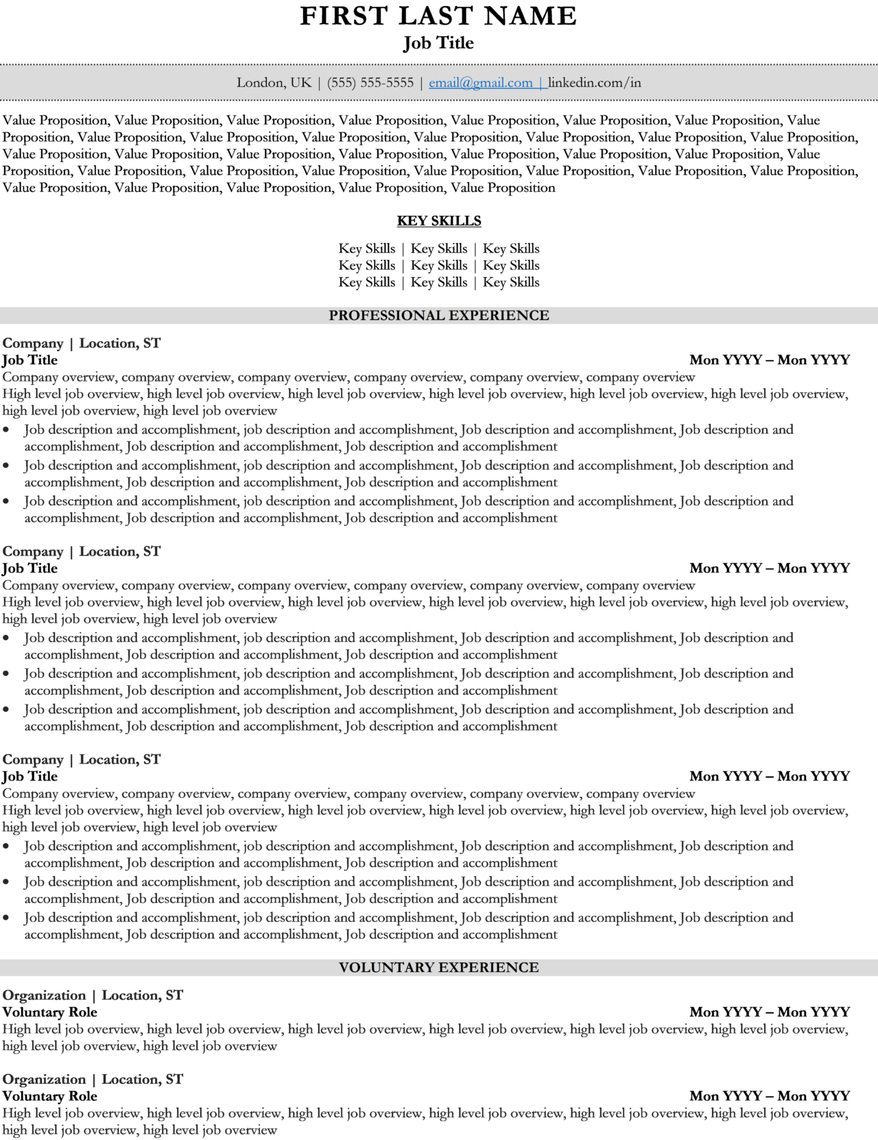 Templates by industry