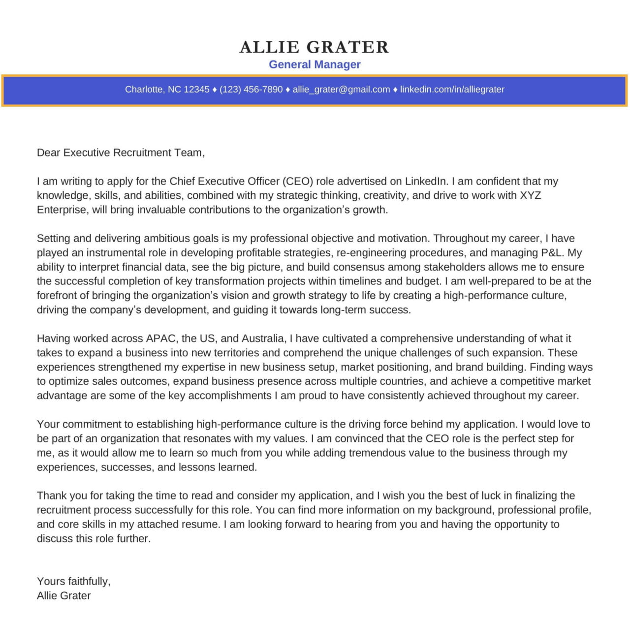 Writing a Cover Letter for a Job Application