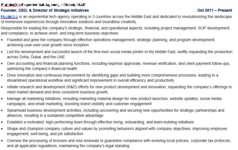 Creating an effective LinkedIn experience section